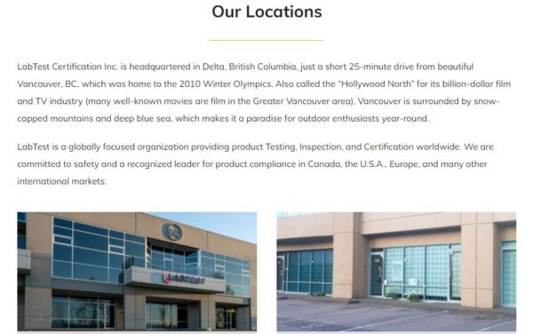 New Labs Locations (with more ... - LabTest Certification Inc