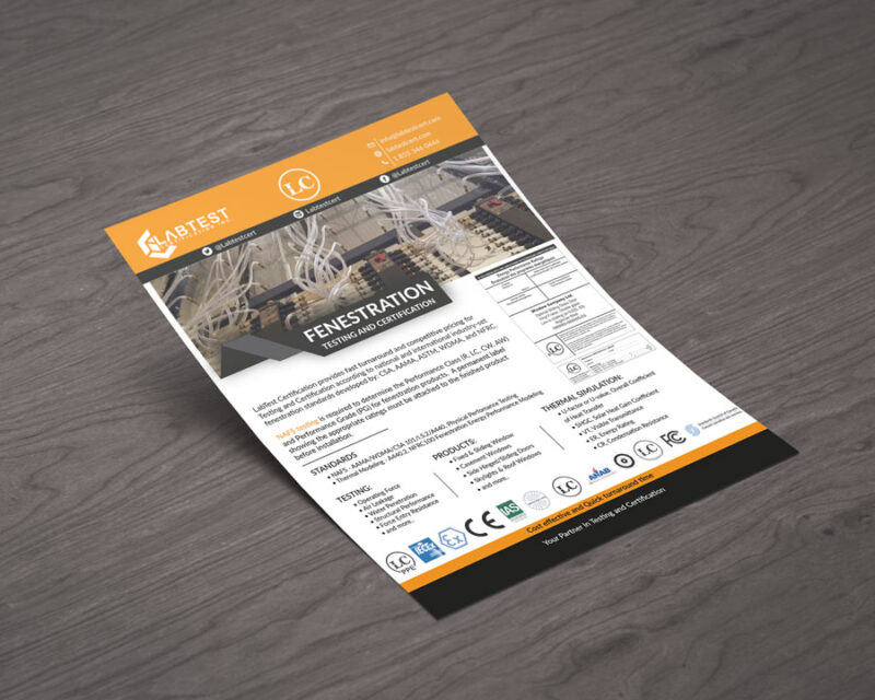 Check our Brochures - LabTest Certification Inc