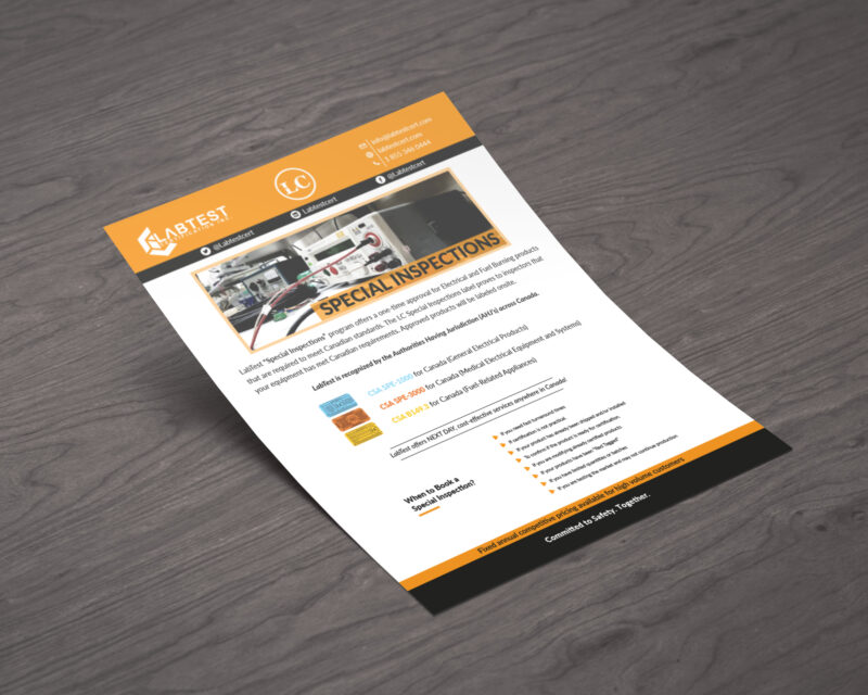 Special Inspections to CSA SPE 1000 - LabTest Certification Inc