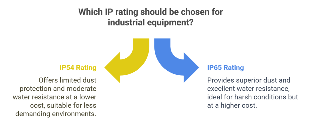 IP65 or IP54: The Difference and What Industrial Manufacturers Need to Know